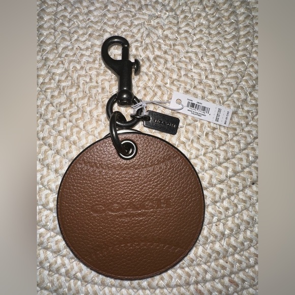 Coach | Accessories | Coach Baseball Leather Keychain | Poshmark